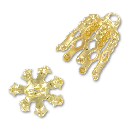 Copette mm.11x9 dorato x10 - Perles & Co