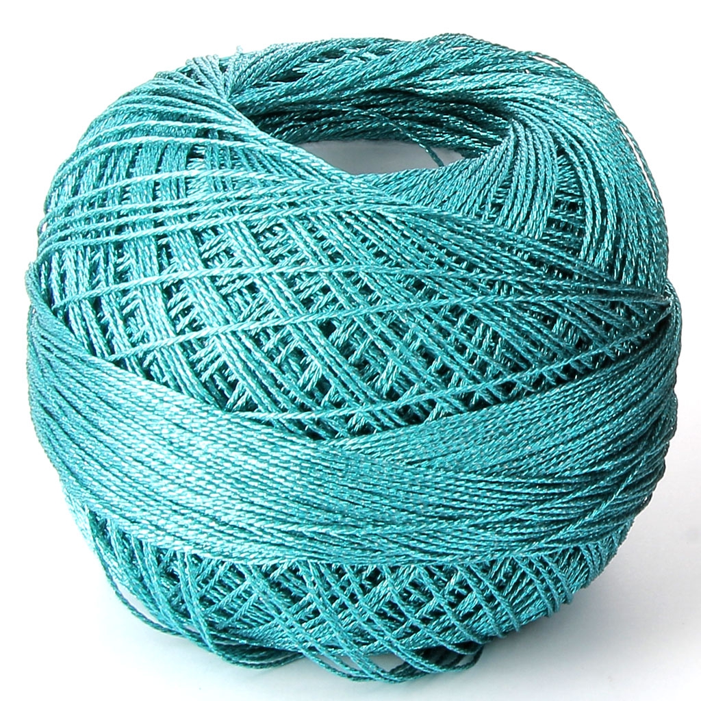 Filo in poliestere Liz Metallic taglia 20 Turquoise Green n°321 x146m ...
