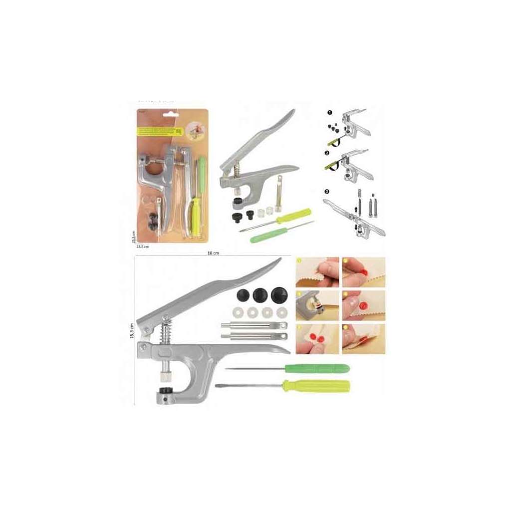 Kit pinza universale per bottoni a pressione x1 - Perles & Co