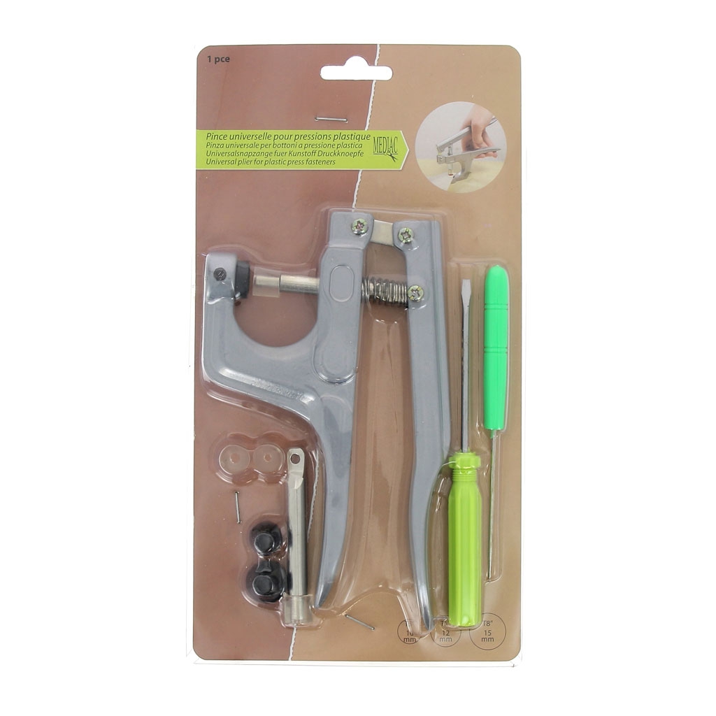 Kit pinza universale per bottoni a pressione x1 - Perles & Co