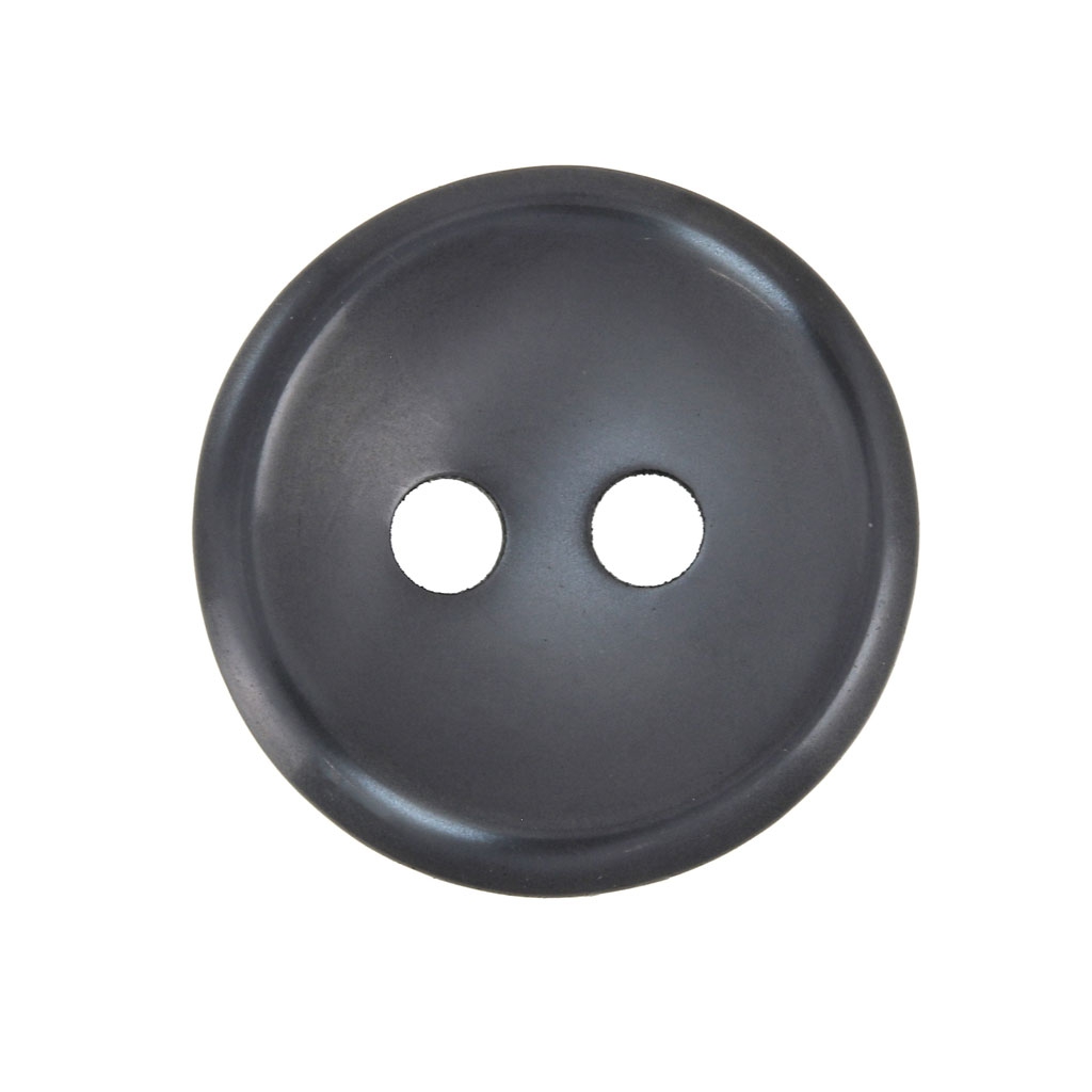 Bottone rotondo 2 fori cucito camicia 11 mm Grigio antracite x1 ...