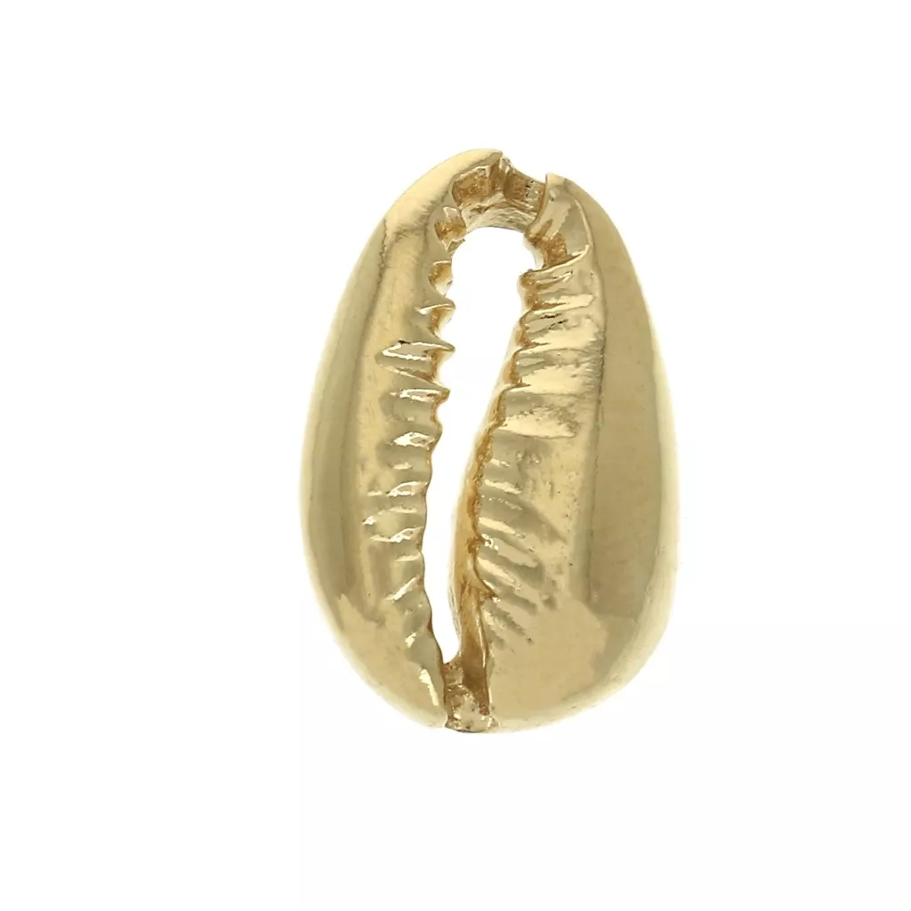 Distanziatore/Connettore conchiglia Cauri 14x9 mm - Placcato oro 3 ...