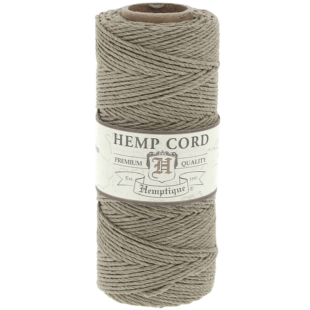 Bobina di 62 metri filo di canapa Hemp Cord 1.1 mm Olive - Perles & Co
