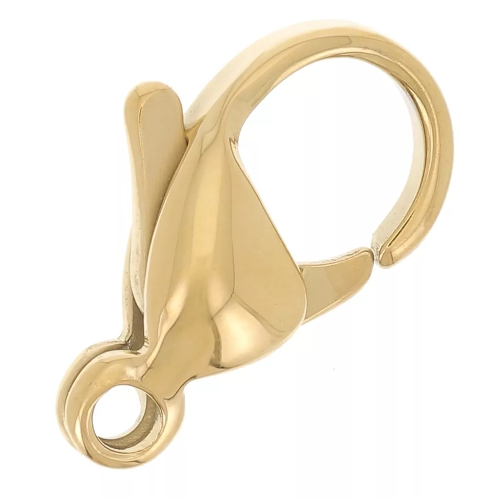 Moschettone da 12 mm - acciaio inossidabile 304L Dorato x1 - Perles & Co