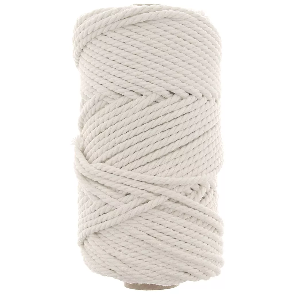 Rocchetto di corda di cotone macramè 3 mm - Ecrù x50m - Perles & Co