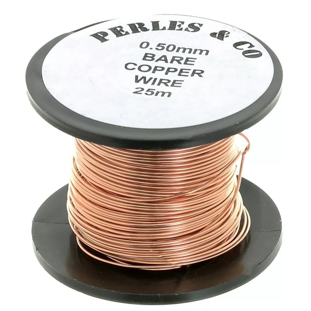 Filo di rame 0.50 mm nudo x 25 m - Perles & Co