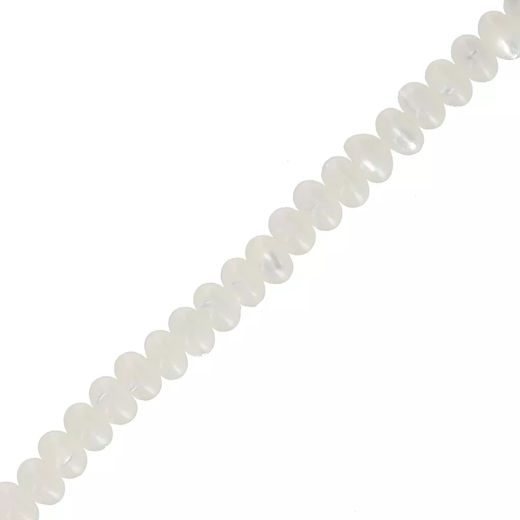 Perle rotonde in madreperla stile Heishi 4x2.5 mm - Naturale x39cm ...