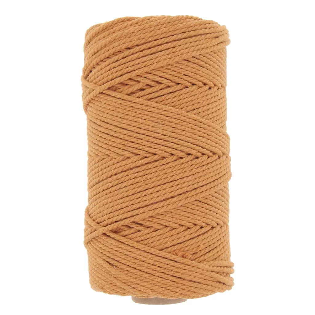 Rocchetto di filo di cotone per macramè da 2 mm - Senape x100m - Perles ...