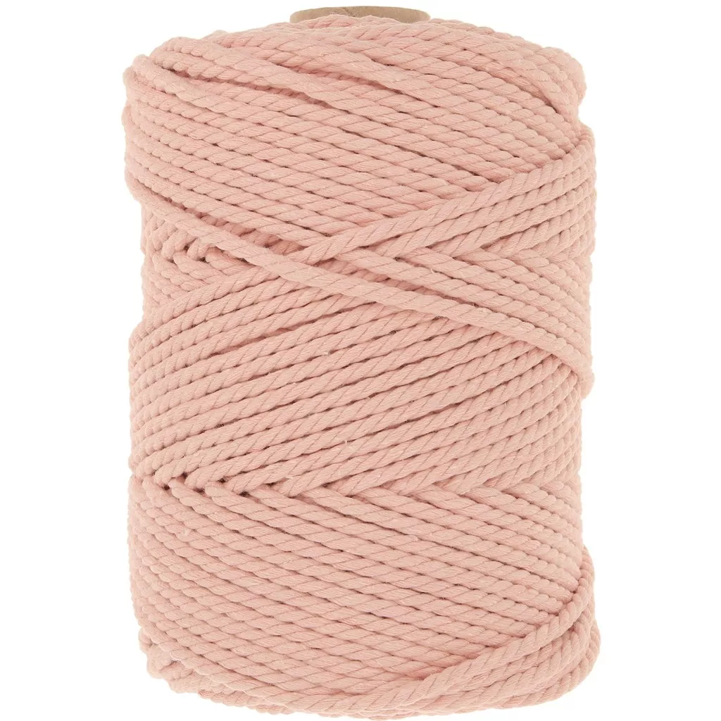Rocchetto di corda di cotone macramè 3 mm - Salmone x100 m - Perles & Co