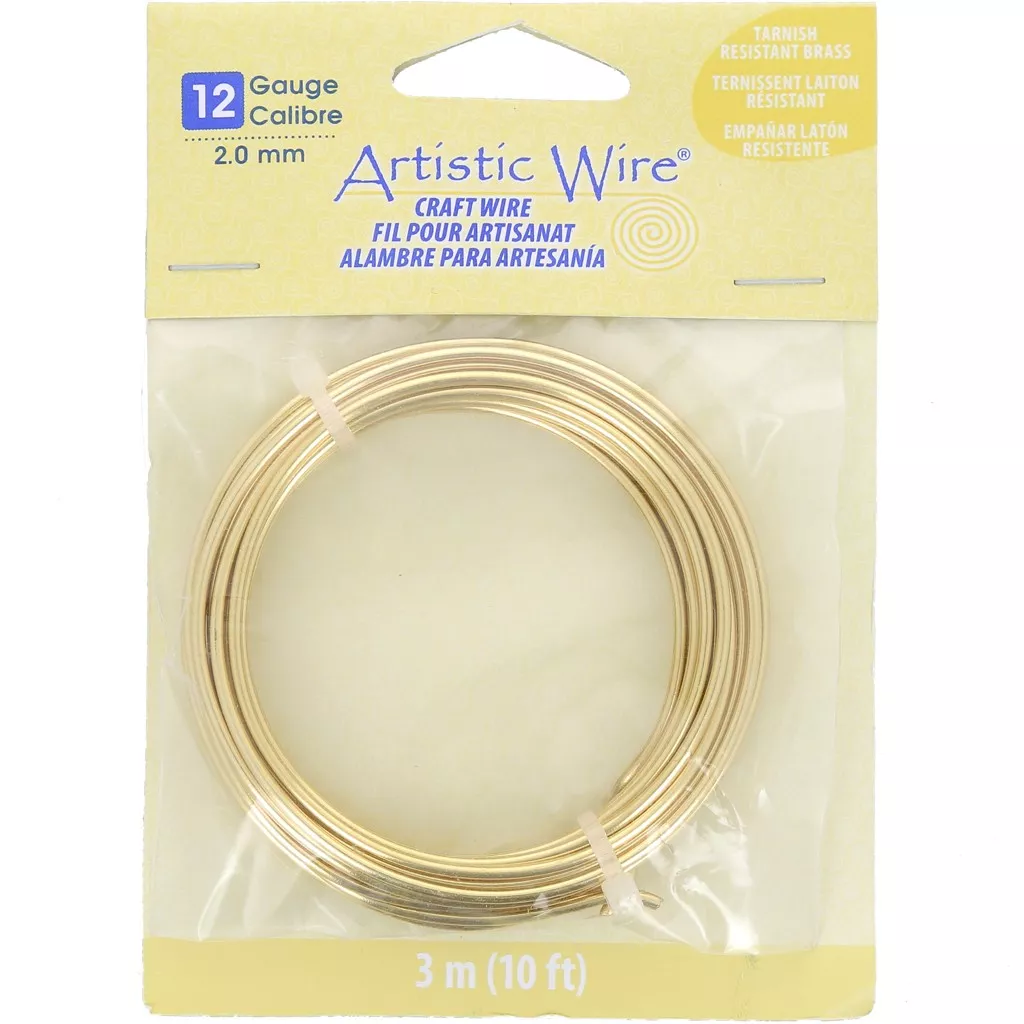 Filo ottone Artistic Wire 2 mm - Anti tarnish x3m - Perles & Co