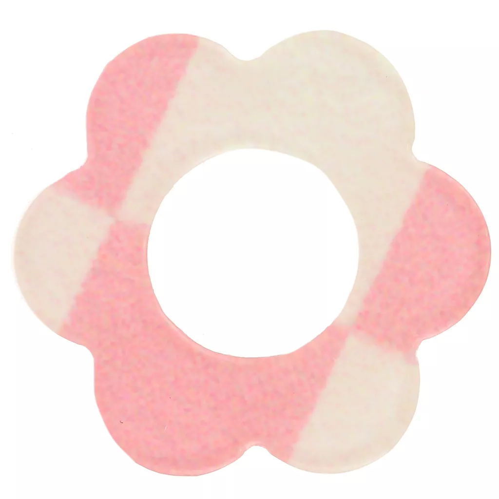 Pendente a forma di fiore in acrilico da 18 mm - Quadrato rosa antico ...