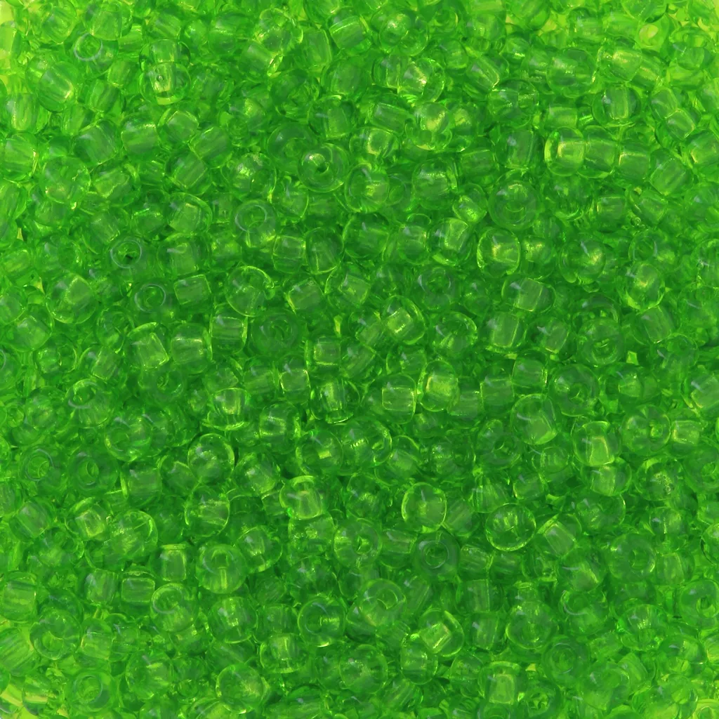 Perle Preciosa 11/0 - 2 mm - Verde trasparente x20g - Perles & Co