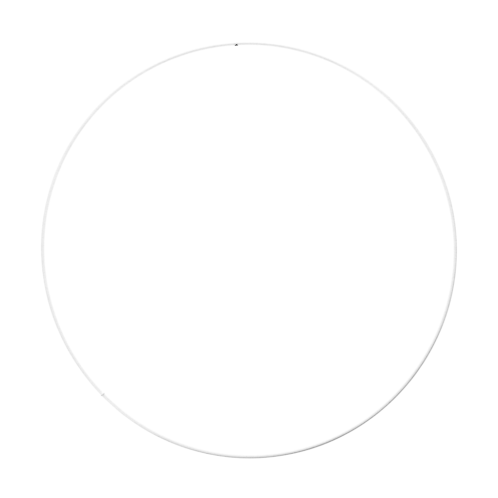 Cerchio metallo 30 cm Bianco x1 - Perles & Co