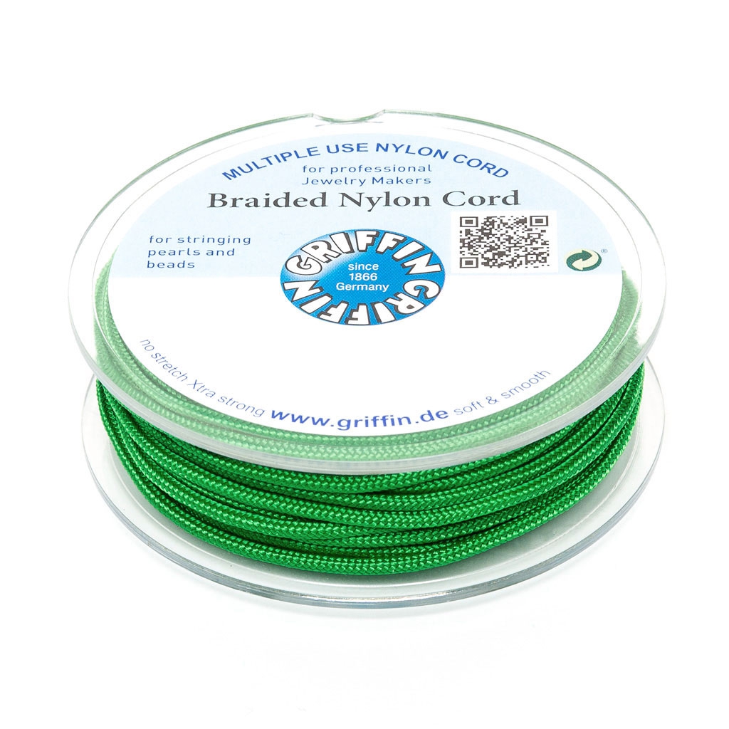 Filo di nylon europeo Griffin 1 mm verde x25m - Perles & Co