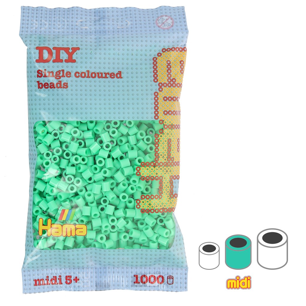 Perle da stirare Hama MIDI 5 mm Verde Chiaro (n°11) x1000 - Perles & Co