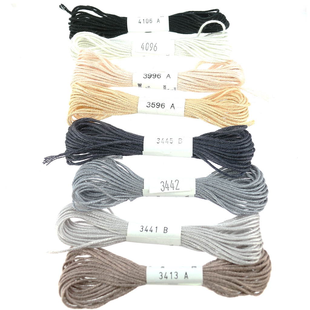 Filo da ricamo Seta d'Alger Bianco (4096) x5m - Perles & Co